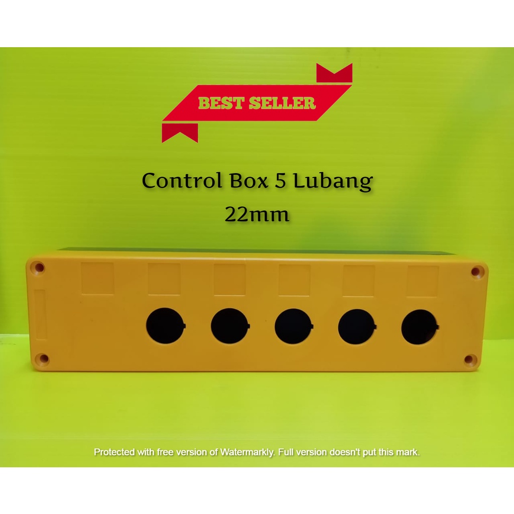 Jual Control Box Push Button 22mm 5 Lubang Kuning | Shopee Indonesia