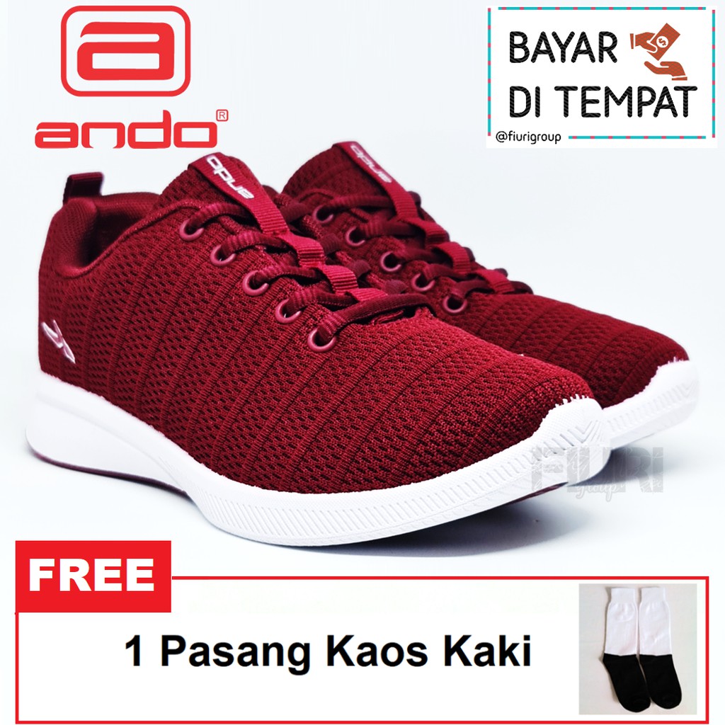 Jual FIURI - ANDO ORIGINAL - SAGA 37-40 MAROON - SEPATU SNEAKERS SPORT ...
