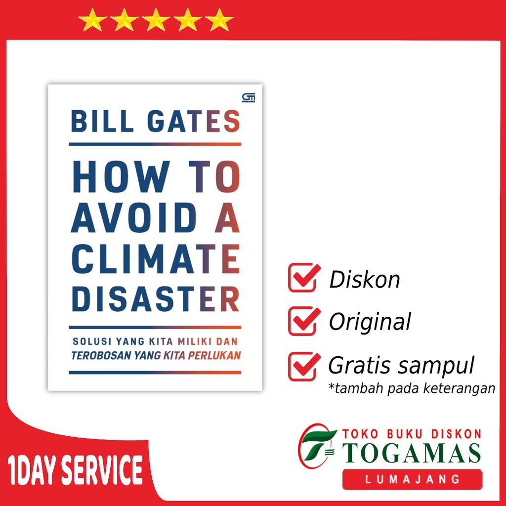 Jual HOW TO AVOID A CLIMATE DISASTER - BILL GATES - BUKU ASLI | Shopee ...