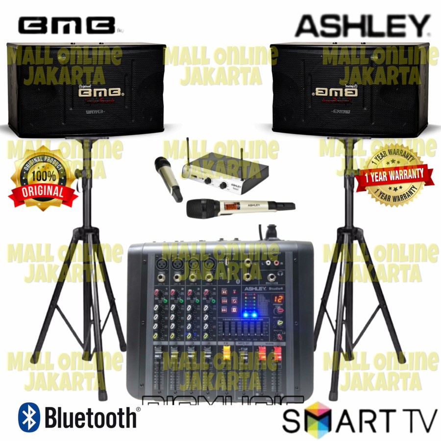 Jual Paket karaoke bmb 12 inch Power mixer ashley Original sound system ...