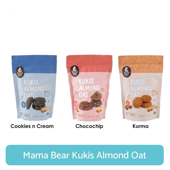 Jual MamaBear Kukis Almond Oat rasa Kurma - Dairy Free / Pelancar ASI ...