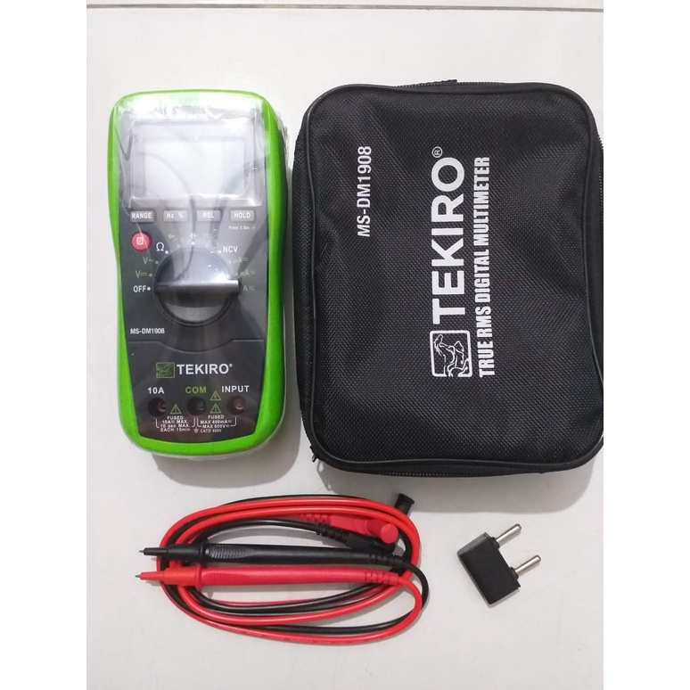 Jual TEKIRO Digital Multimeter True RMS Multitester Tekiro MS-DM1908 ...