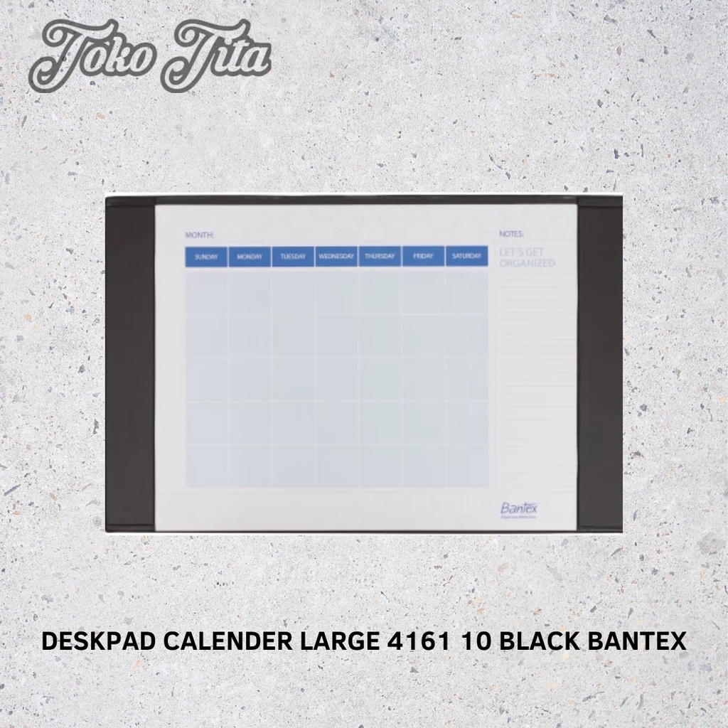 Jual DESKPAD CALENDER LARGE 4161 10 BLACK BANTEX | Shopee Indonesia