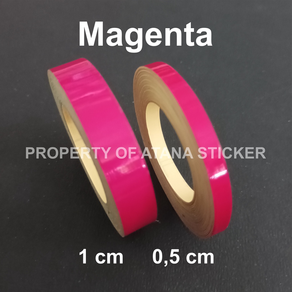 Jual Stiker List Velg Body Sepeda Motor Matic Mobil Magenta Pink Merah ...