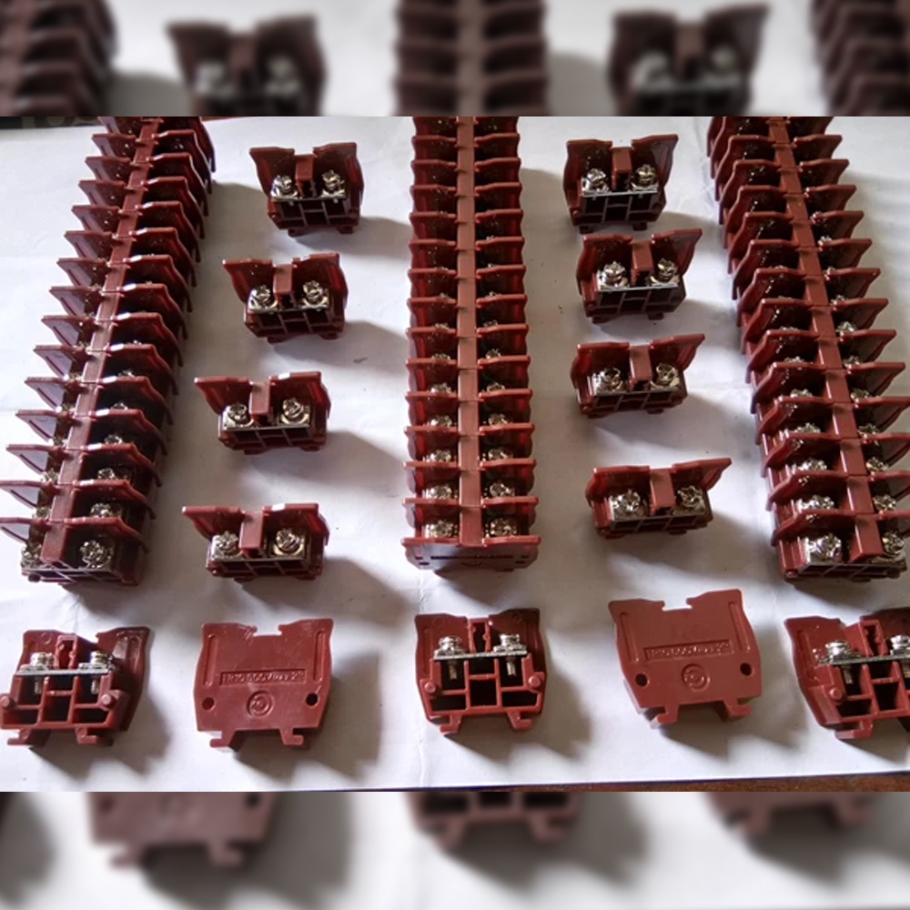 Jual Terminal Blok Model Kasuga TR-100 Coklat Rail 2Fungsi FORT ...