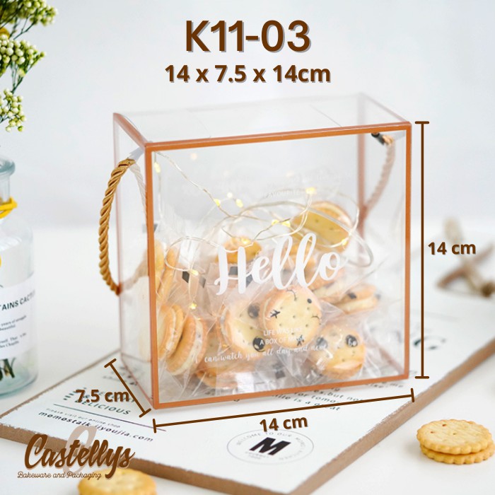 Jual Kotak Mika Dus Packaging Isi 5pcs Goodie Bag K11-03 utk Coklat ...