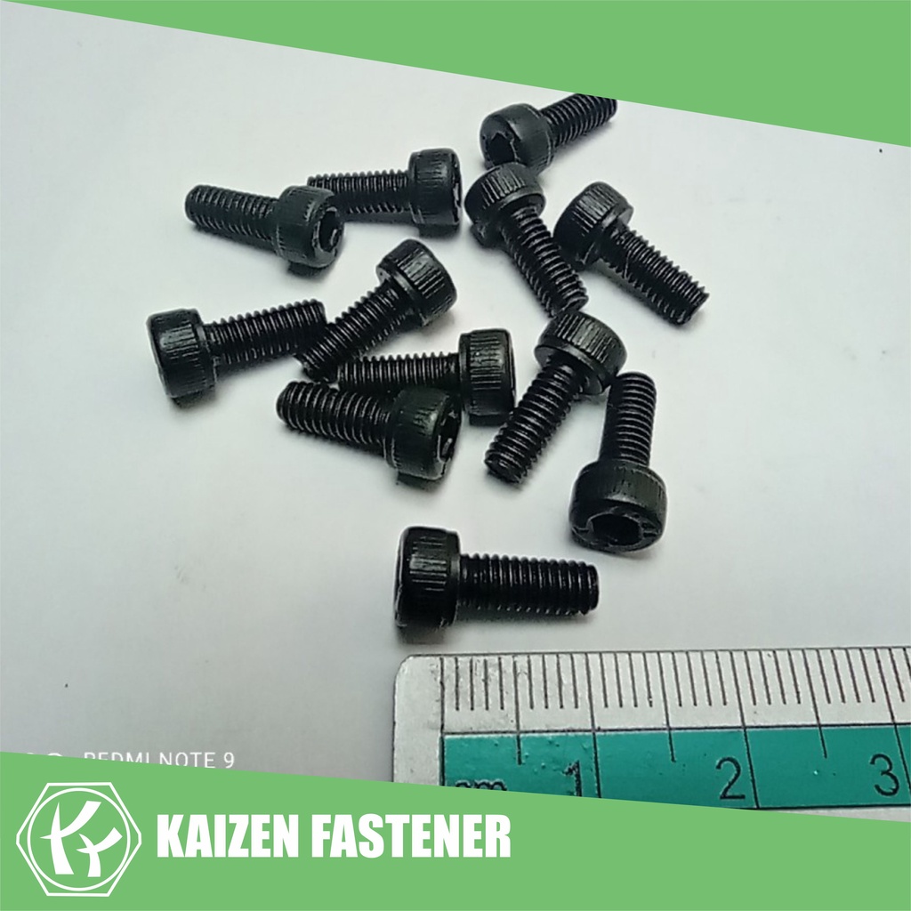 Jual M4x10 Baut "L" Baja Hitam 1cm Kunci L3 | Shopee Indonesia
