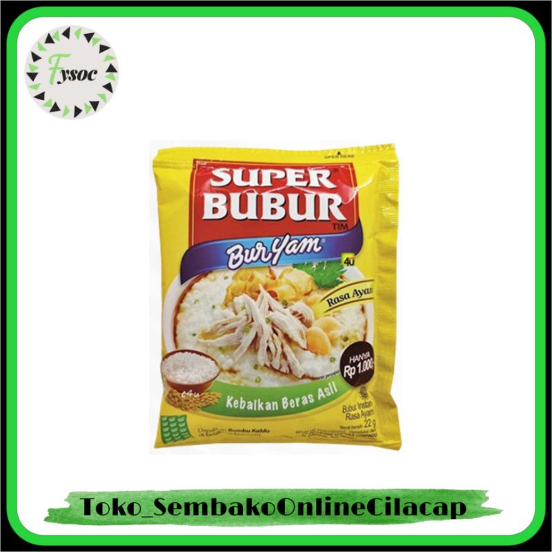 Jual SUPER BUBUR BURYAM INSTAN ( 22 GR X 10 SACHET ) | Shopee Indonesia