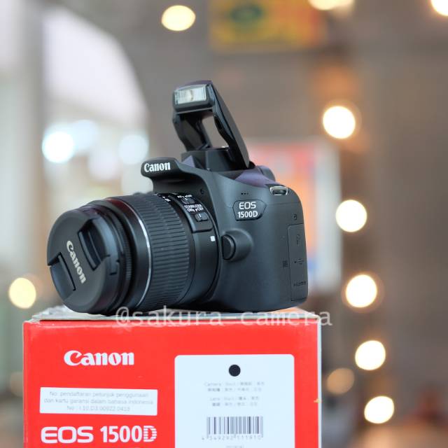 Jual Canon Eos 1500 d kit 18-55mm Like new Fullset | Shopee Indonesia