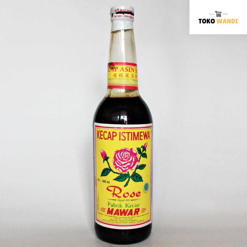 Jual KECAP ASIN CAP MAWAR ASLI 600 ML | Shopee Indonesia