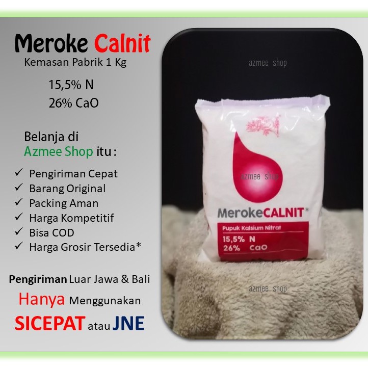 Jual MEROKE CALNIT / CALCINIT PUPUK KALSIUM / CALCIUM NITRAT | Shopee ...