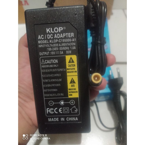 Jual Power ADAPTOR 19V 5A MERK KLOP | Shopee Indonesia