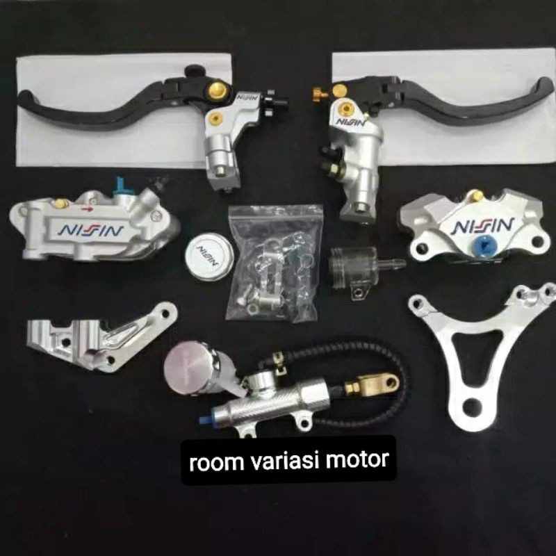 Jual PAKET PENGEREMAN MASTER REM PLUS KALIPER FULL SET DEPAN BELAKANG NINJA R NINJA RR NINJA 150 ...