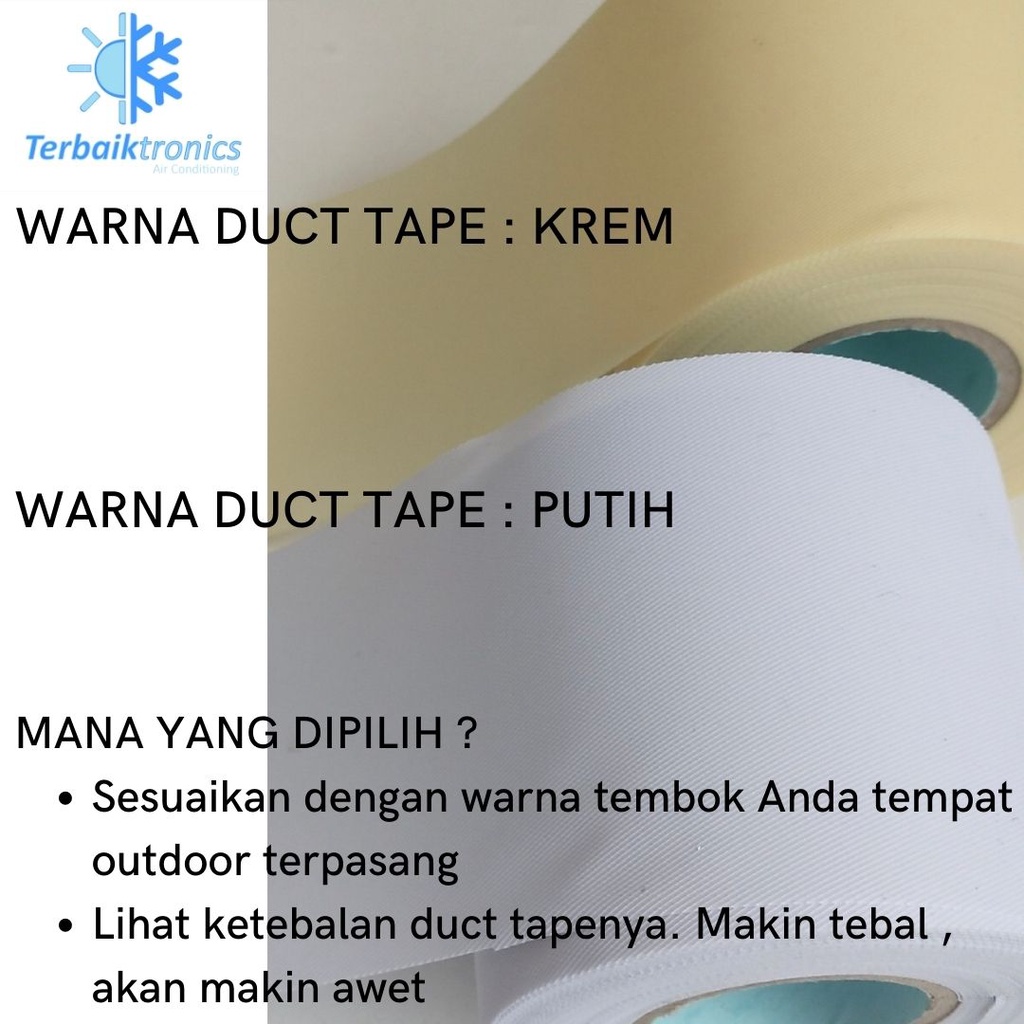 Jual Duct Tape Isolasi Pembungkus Pipa AC (Non Lem) | Shopee Indonesia