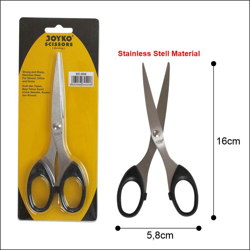 Jual Gunting Scissors Joyko SC-838 | Shopee Indonesia