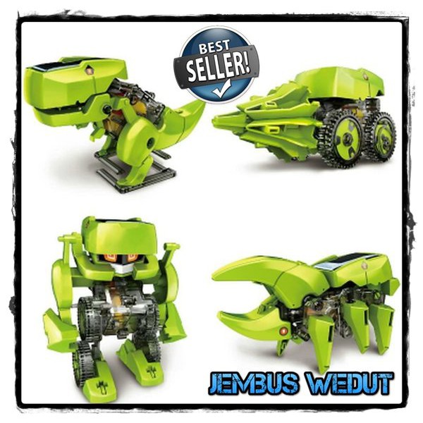 Jual MU 4 4 in 1 Transforming Solar Robot Science & Education DIY Toys ...