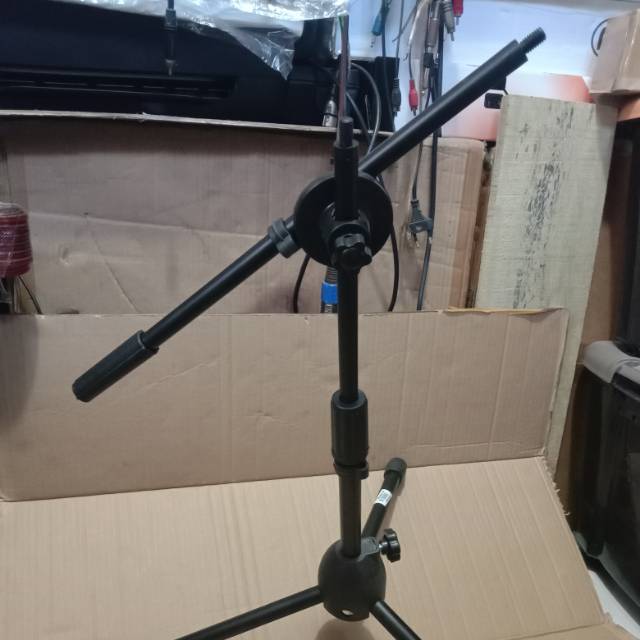 Jual Stand mic tiang mic pendek kuat tahan banting | Shopee Indonesia