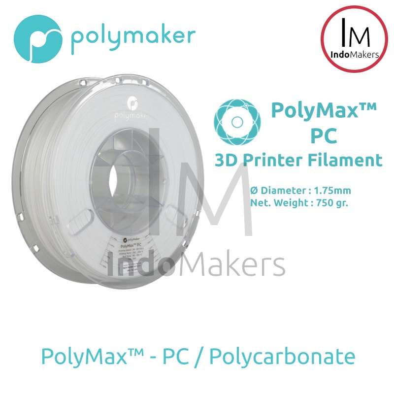 Jual Polymaker PolyMax™ PC - 3D Printer Polycarbonate Filament | Shopee Indonesia