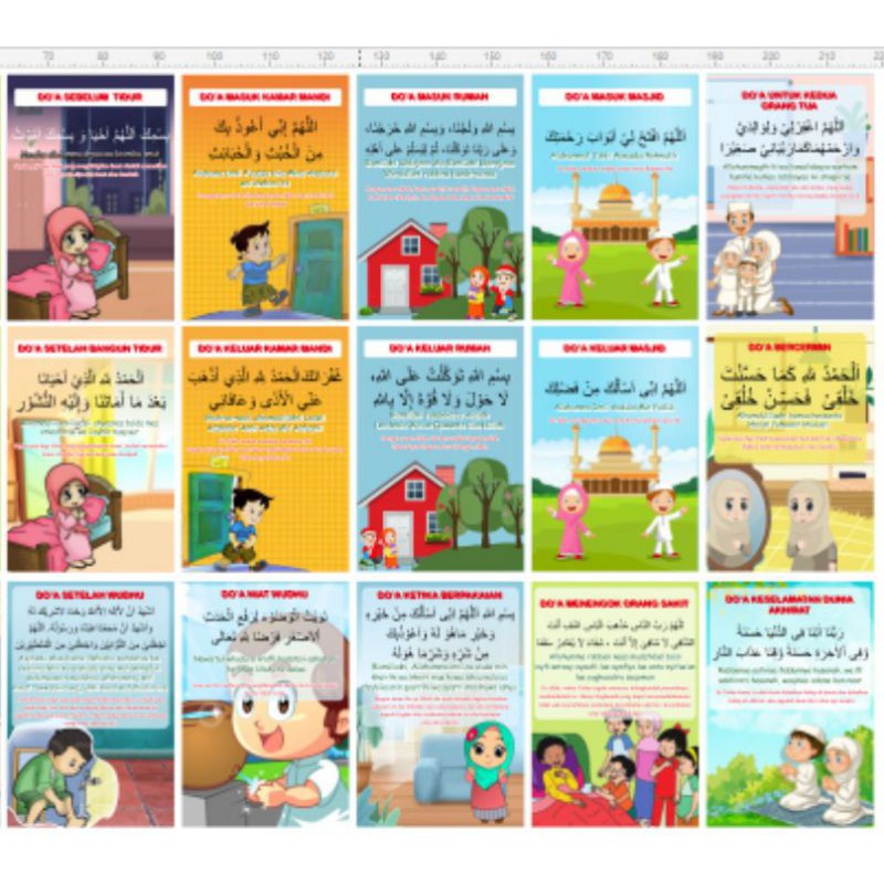Jual Poster Doa Anak Muslim, Poster Doa Doa Sehari hari | Shopee Indonesia