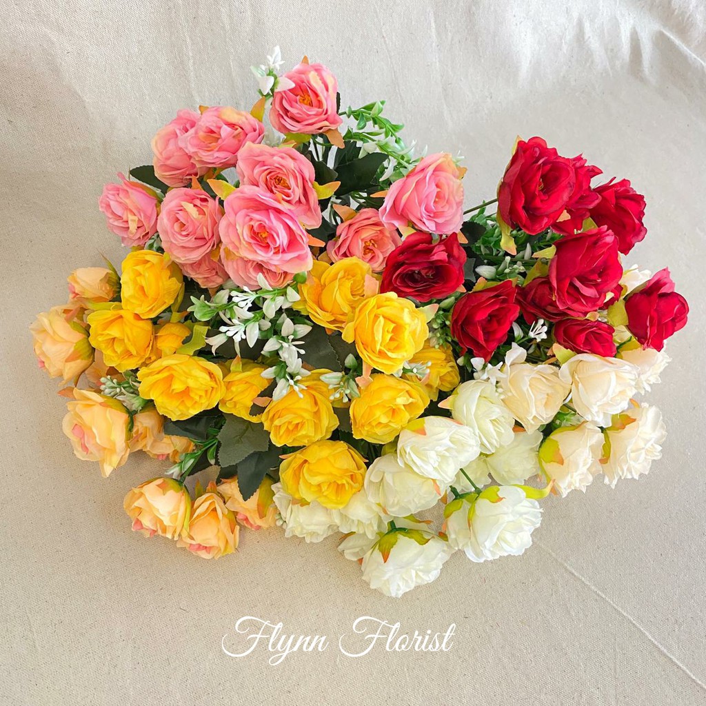 Jual Bunga Mawar Rose Mini (satuan) Bunga Artificial / Bunga Plastik / Bunga Dekorasi ...