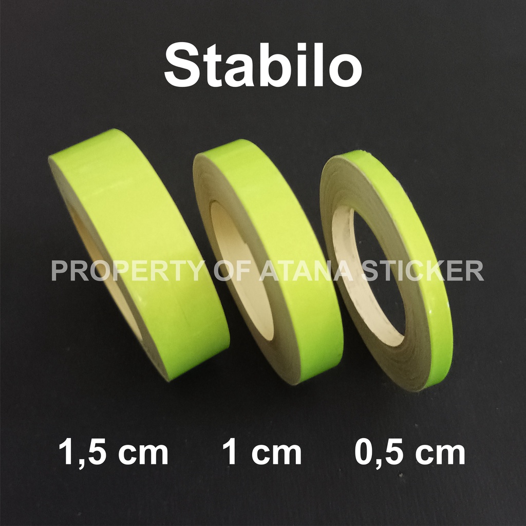 Jual Stiker List Velg Body Sepeda Motor Matic Mobil Hijau Stabilo Green ...