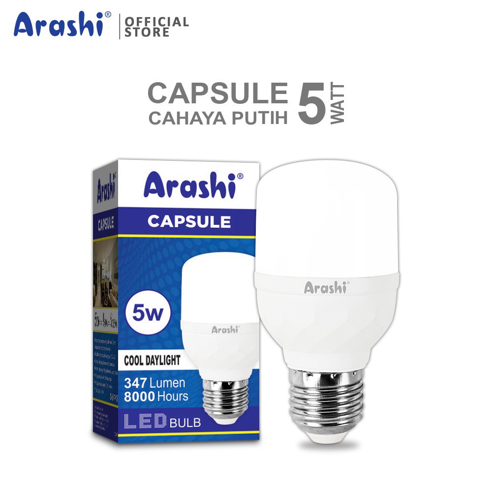 Jual Arashi Lampu LED Capsule 5 watt CDL - Putih | Shopee Indonesia