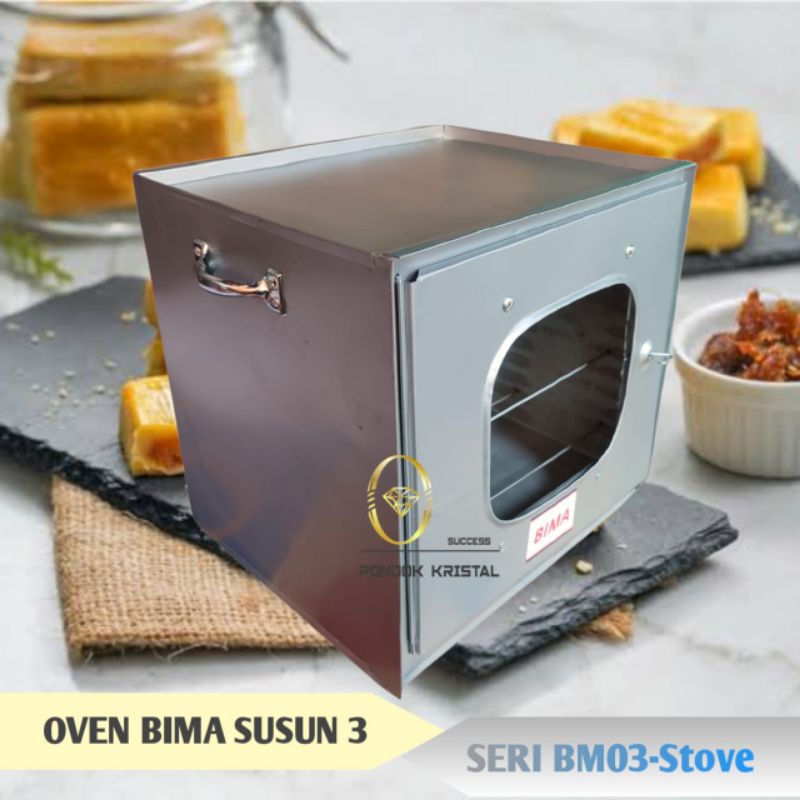 Jual OVEN KOMPOR BIMA / OVEN TANGKRING KOMPOR Open Kue 3 Susun Gratis ...