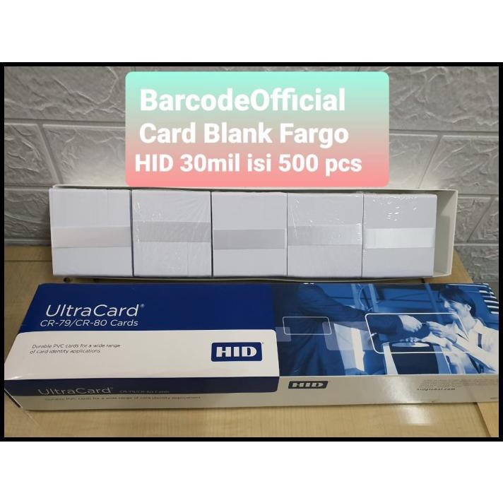 Jual Kartu Pvc Blank Id Card Ultracard Hid Noco Cr 80 Isi 500 Pcs ...