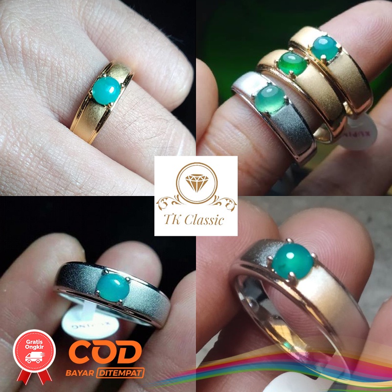 Jual Batu Cincin Natural Bacan Doko Super Ring Titanium | Shopee Indonesia