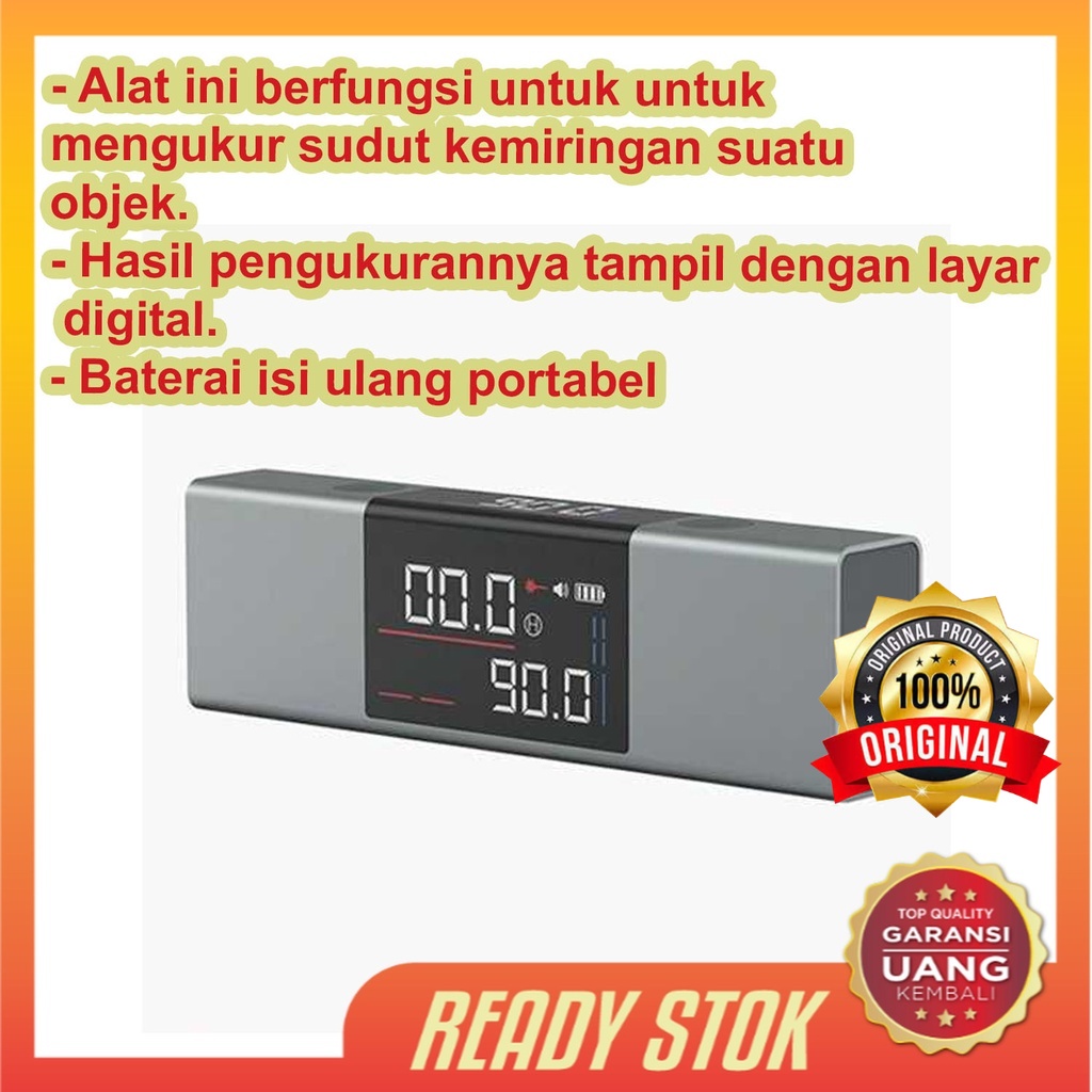 Jual DUKA Alat Ukur Kemiringan Digital Protractor Inclinometer Laser ...