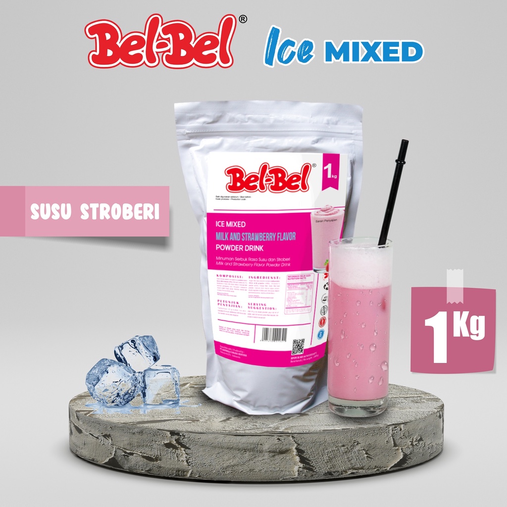 Jual Milkshake Susu Strawberry | Bubuk Minuman Milkshake Rasa Susu ...