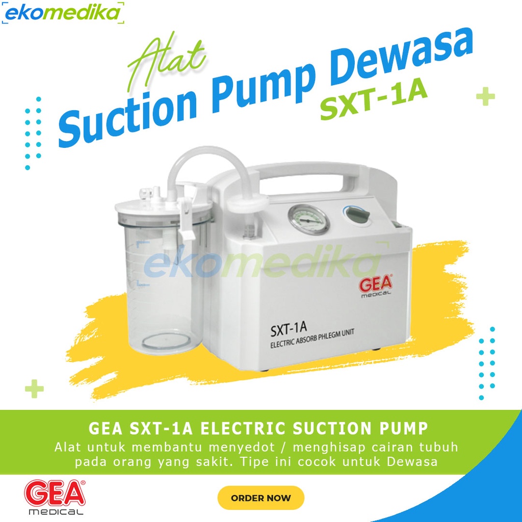 Jual Alat Sedot Dahak Lendir GEA SXT-5A / SXT-1A / DYX-1A / Suction Pump Bayi Dewasa GEA XST-1A ...
