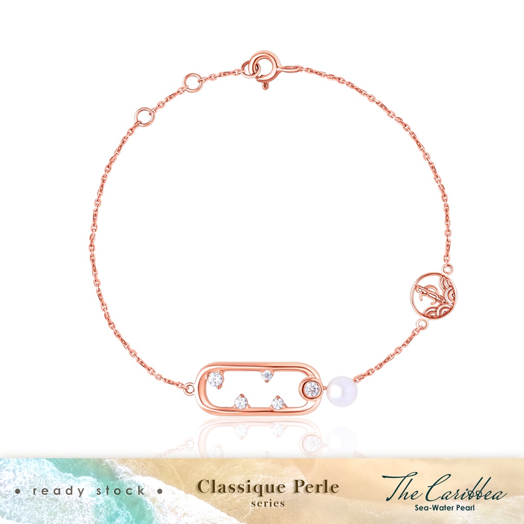 Jual Gelang Mutiara Emas The Caribbea - Minimalist Pearl Series ...