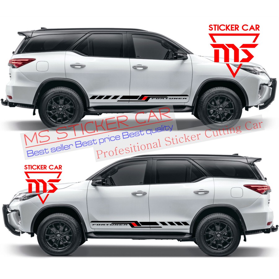 Jual sticker fortuner stiker cutting toyota fortuner list body ...