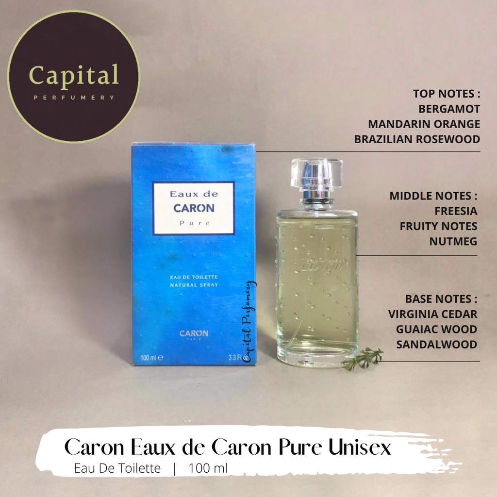 Jual VINTAGE Caron Eau de Caron PURE Unisex EDT 100ml | Shopee Indonesia