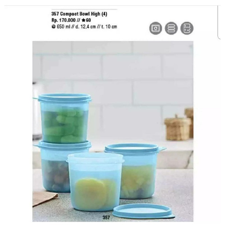 Jual Tupperware Compact Bowl High 650 ml | Shopee Indonesia