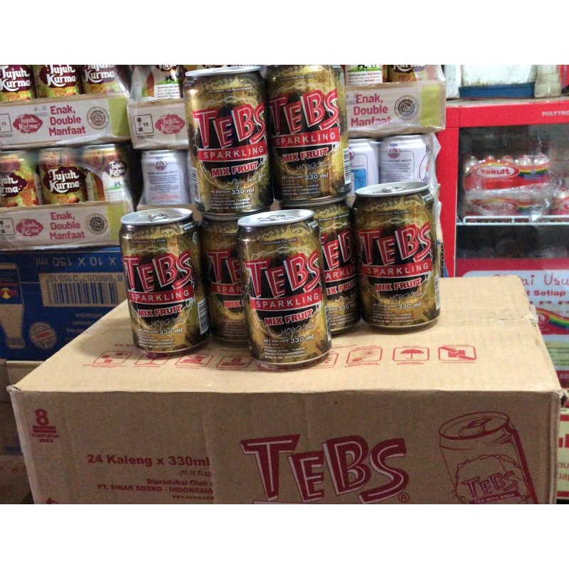 Jual TEBS TEA WITH SODA 330ML 1 DUS ISI 20 KALENG | Shopee Indonesia