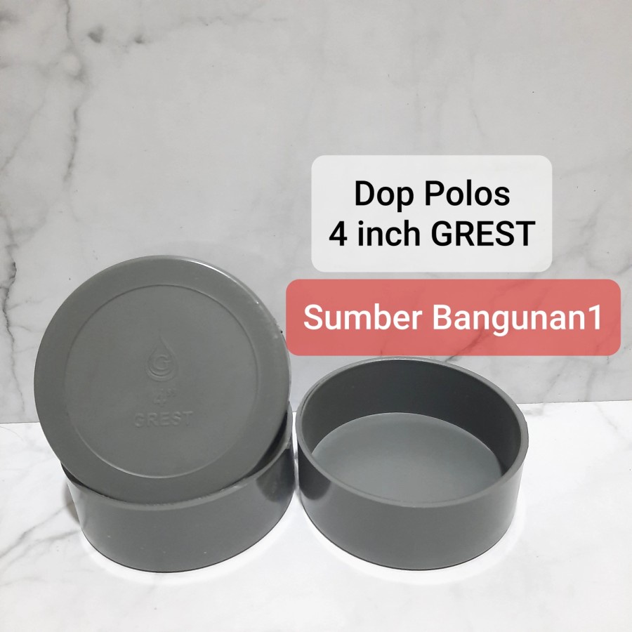 Jual Dop 4 inci Grest penutup pipa pralon 4" PVC | Shopee Indonesia