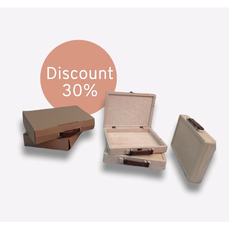Jual Brieftcase Tas koper box kayu multi guna asesoris custom | Shopee ...