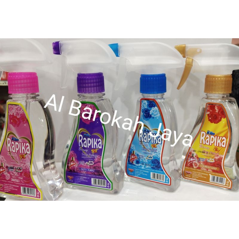 Jual RAPIKA Biang 5 in 1 pelicin pakaian spray 250ml (botol) | Shopee ...