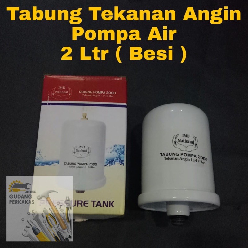 Jual IMD Tabung Pompa Air 2 Liter Besi / Tangki Presure Tekanan Angin ...