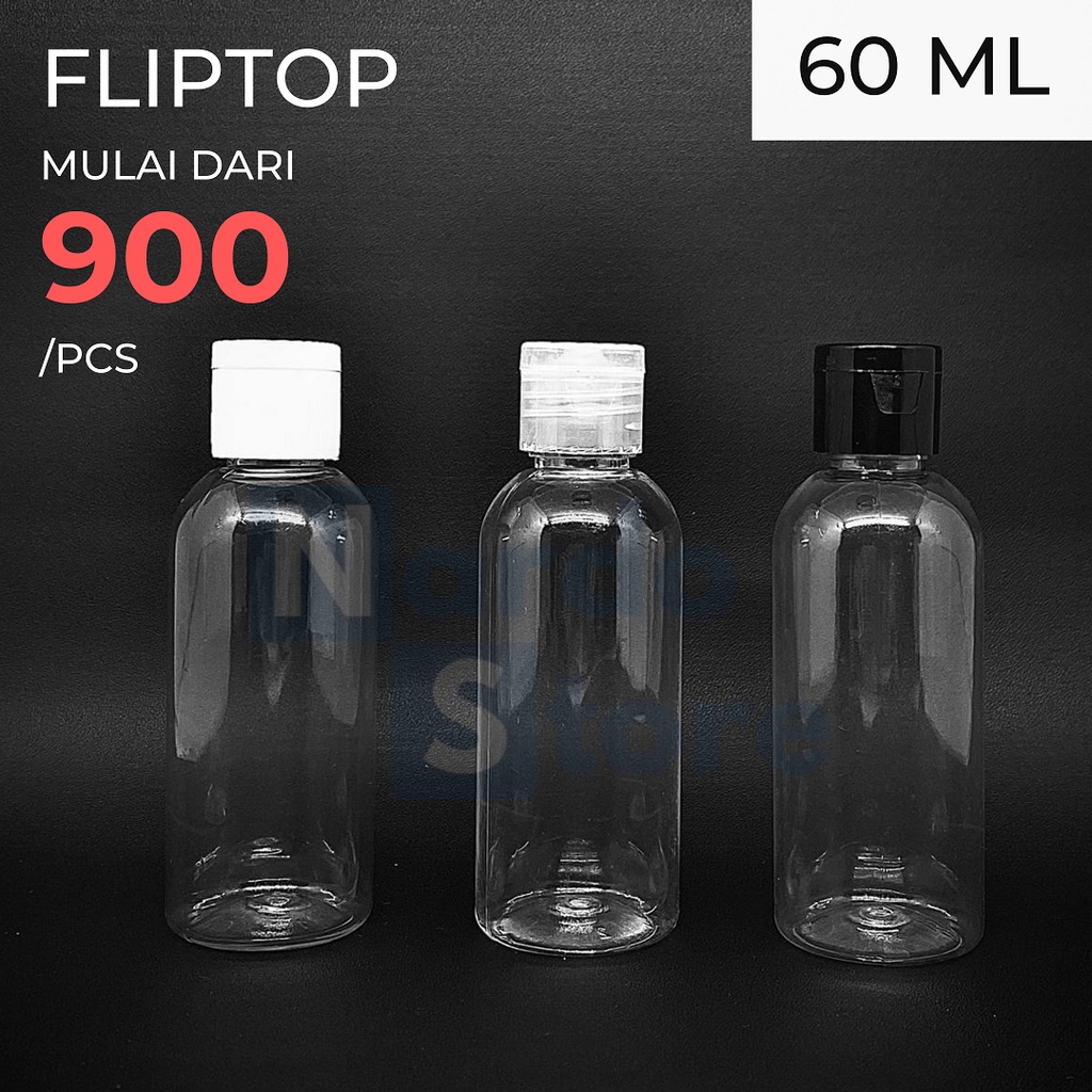 Jual Botol fliptop PET 60ml *MIN 10 PCS* hand sanitizer gel , parfum 60 ml | Shopee Indonesia