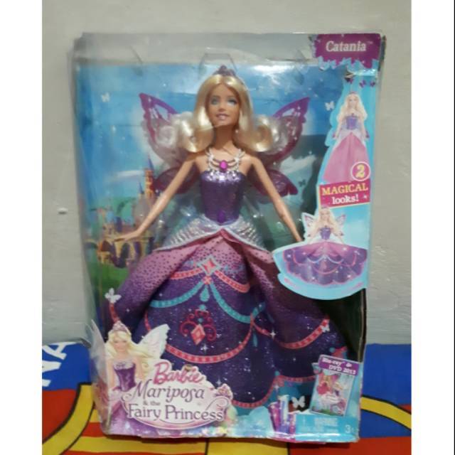 Jual Barbie - Mariposa & The Fairy Princess (Catania) two magical look ...