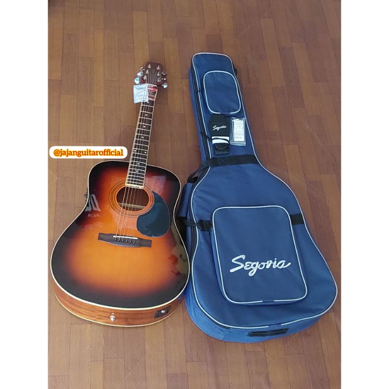Jual Gitar Akustik Elektrik Original Segovia D07 G-TS Include Gigbag & Strap | Shopee Indonesia