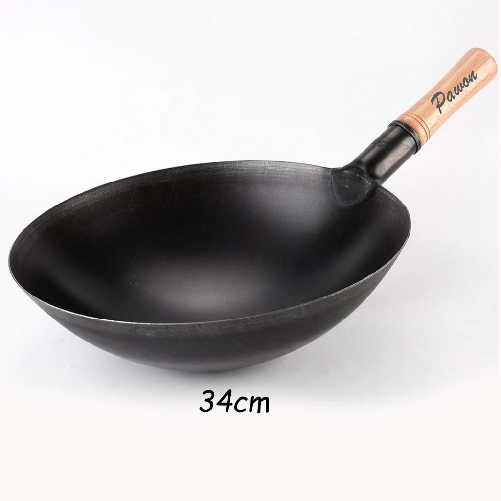Jual CARBON STEEL | WOK BAJA HITAM RINGAN 34CM | 40CM PAWON SUDAH ...