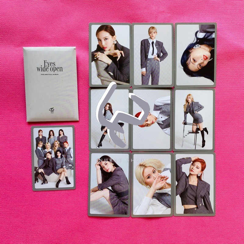 Jual TWICE - Eyes Wide Open PO Benefit Photocard Set Style ver | Shopee Indonesia