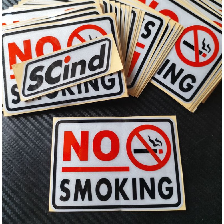 Jual STIKER CUTTING NO SMOKING | Shopee Indonesia