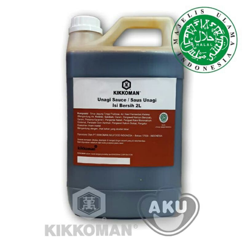 Jual KIKKOMAN Saos Unagi 5L Halal | Unagi Sauce Halal Jerigen | Shopee ...