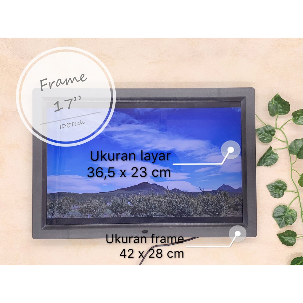 Jual Digital Photo Frame 17" Built In Memory - foto frame digital 17 ...
