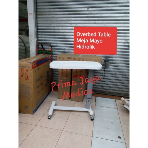 Jual Overbed Table, Meja Makan Pasien Hidrolik, Meja Mayo Ranjang ...